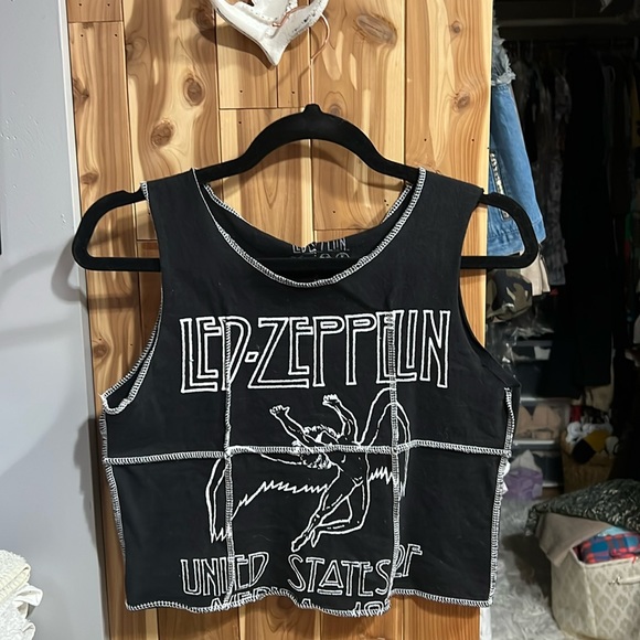 Urban Outfitters | Tops | Led Zeppelin Cropped Tank | Poshmark